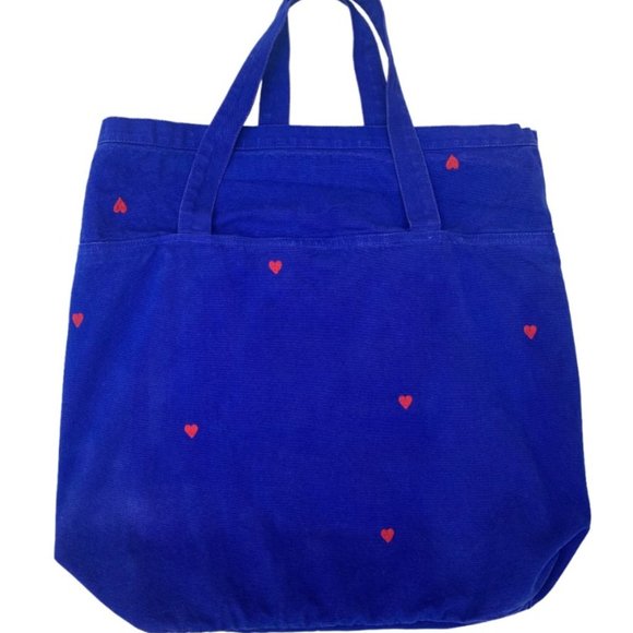 Sundry | Bags | Sundry Giant Hearts And Stars Embroidered Tote Nwt ...